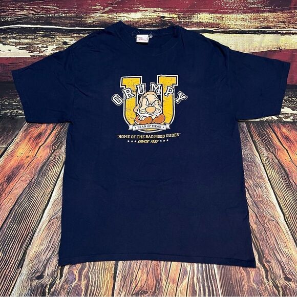 Disney | Shirts | Vintage Y2kdisney Grumpy University Graphic Tshirt ...